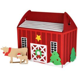 christmas barn gift box
