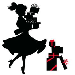lady with gifts|282737