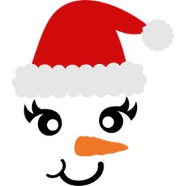 christmas snowman face
