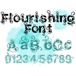 flourishing font