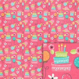 pink birthday background paper