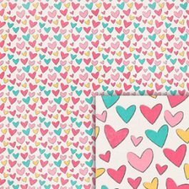 hearts background paper