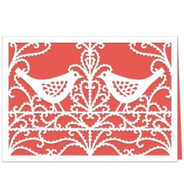 bird lace card