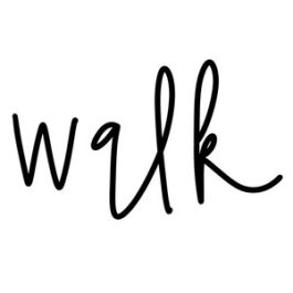walk word art