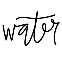 water word art