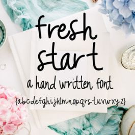 fresh start font|286044