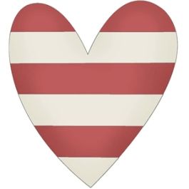 heart with stripes