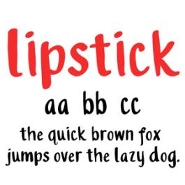cg lipstick font