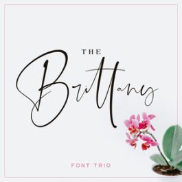 the brittany font trio