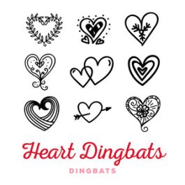 heart dingbats