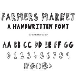 farmers market font