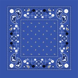 blue bandana pattern