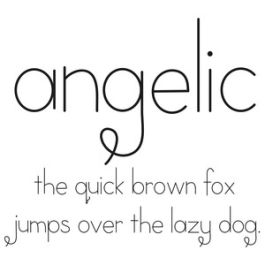 cg angelic font