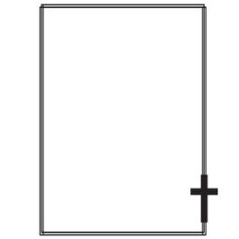 cross rectangle doodle frame|289862