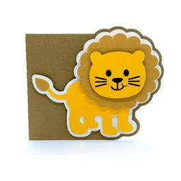 baby lion card