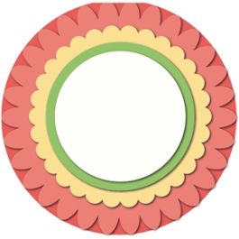 4-pc flower shaped card