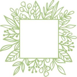leaf square frame