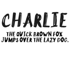 cg charlie font