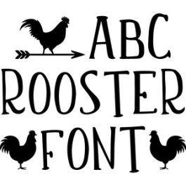 rooster font