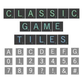 classic game tiles font