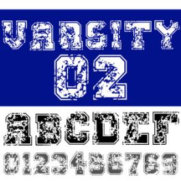 varsity 02 font