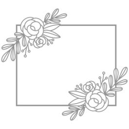 double rose swag frame