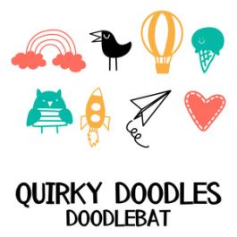 quirky doodles doodlebat