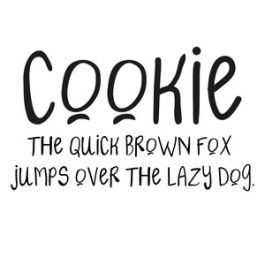 cg cookie font