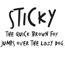 cg sticky font