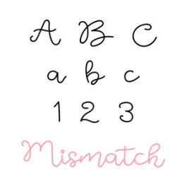 mismatch font