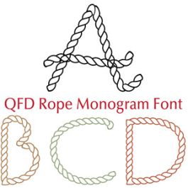 qfd rope monogram font