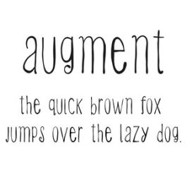 cg augment font