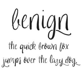 cg benign font
