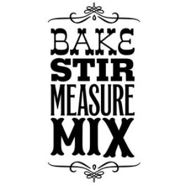 bake stir measure mix
