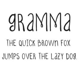 cg gramma font