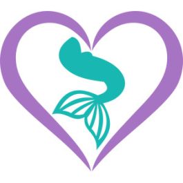 heart mermaid tail