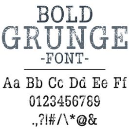 bold grunge font