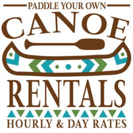 canoe rentals sign