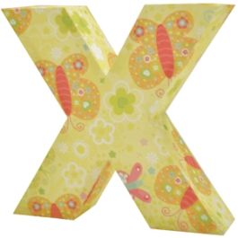 3d block letter x|29535