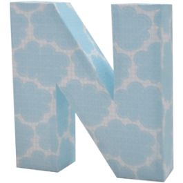 3d block letter n