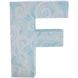 3d block letter f
