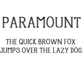 cg paramount font