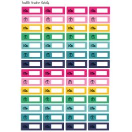 health tracker labels