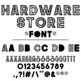 hardware store font