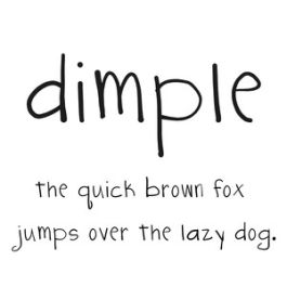 cg dimple font