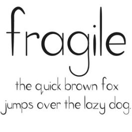 cg fragile font