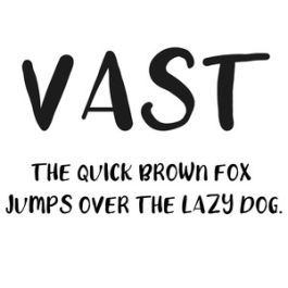 cg vast font