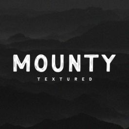 mounty textured font