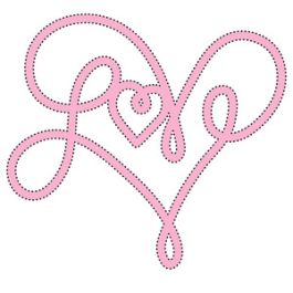sketch & stitch love heart
