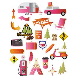 camping planner stickers|297250